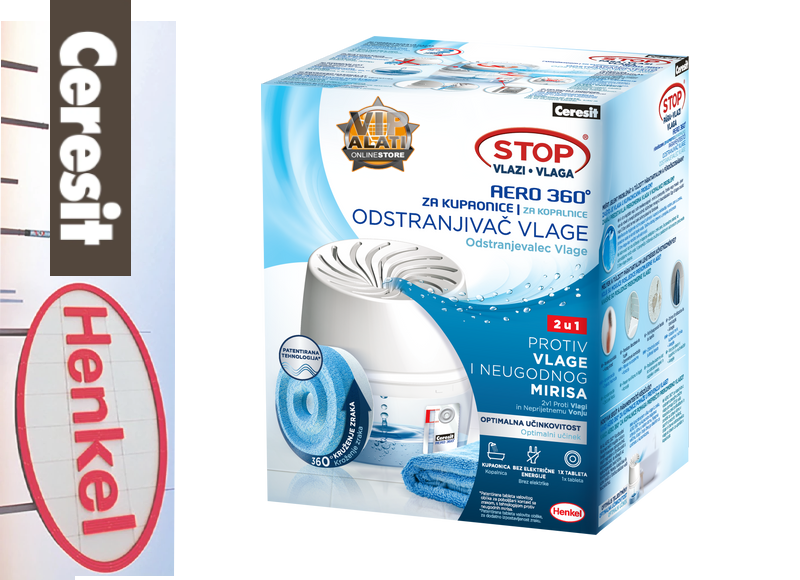 APSORBER VLAGE STOP AERO 360(BELI) ZA KUPATILO – CERESIT – VIP Alati