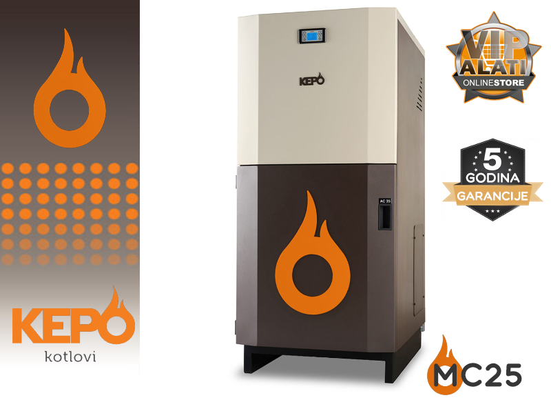 MC25 25KW KOTAO NA PELET ručno čišćenje – VIP Alati