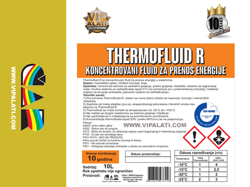 TERMOFLUID FPE-R 100% – ANTIFRIZ – VIP Alati